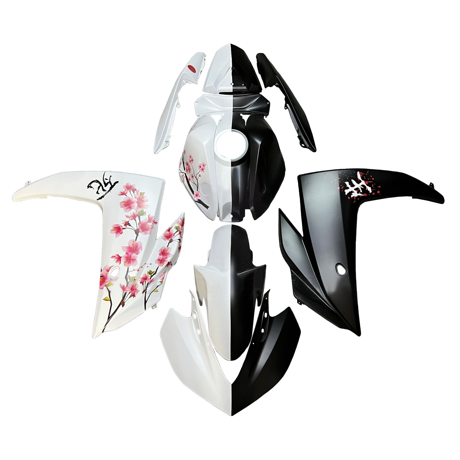 Kit de carénage injecté ABS pour Yamaha YZF-R3 2014-2018 et R25 2015-2