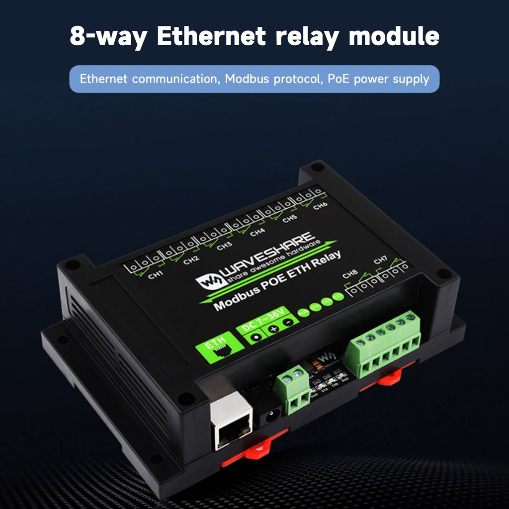 Módulo de relé de Ethernet 8/30 canales Modbus TCP Communication Ether