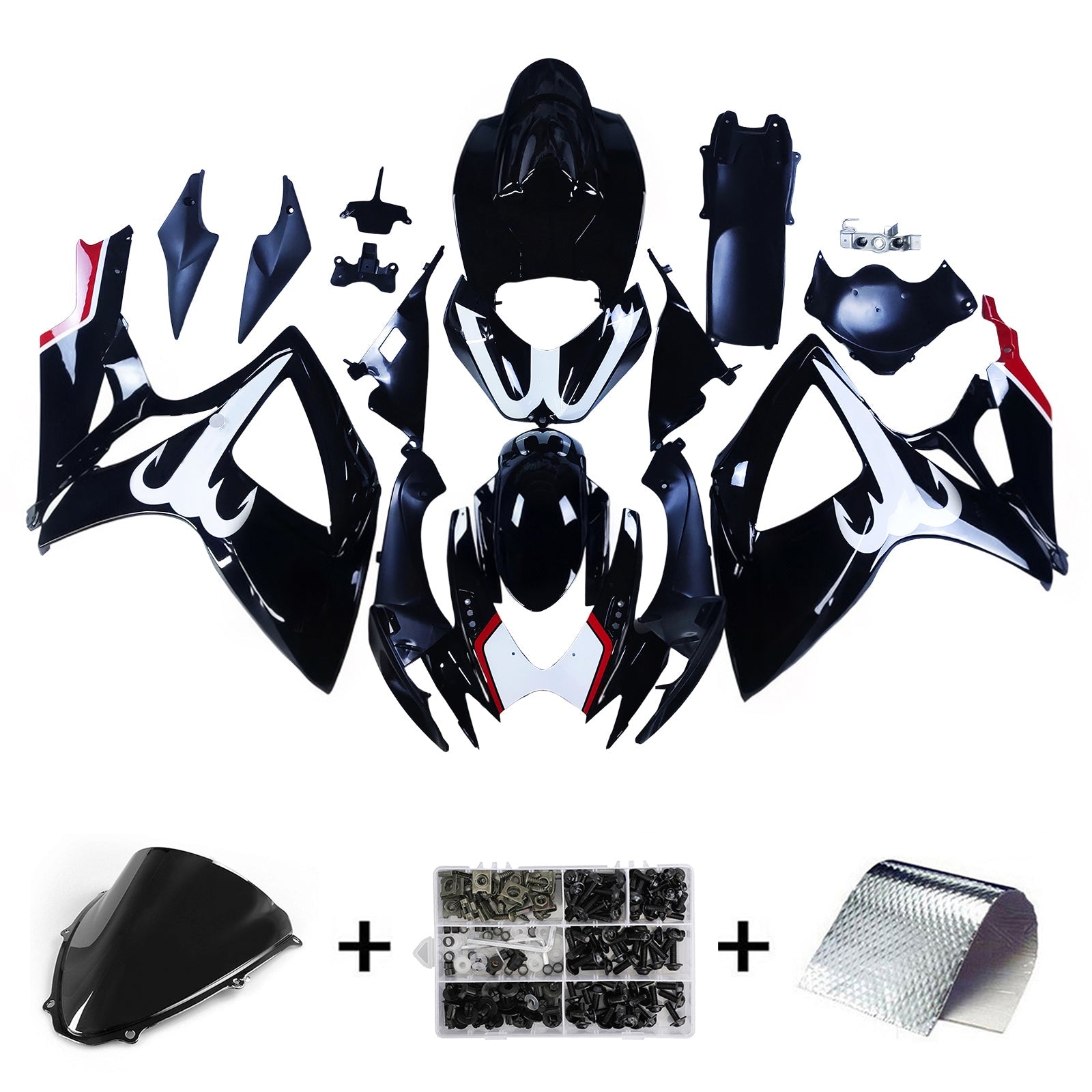 2006-2007 Suzuki GSXR 600/750 K6 Kit de carénage d'injection Bodywork