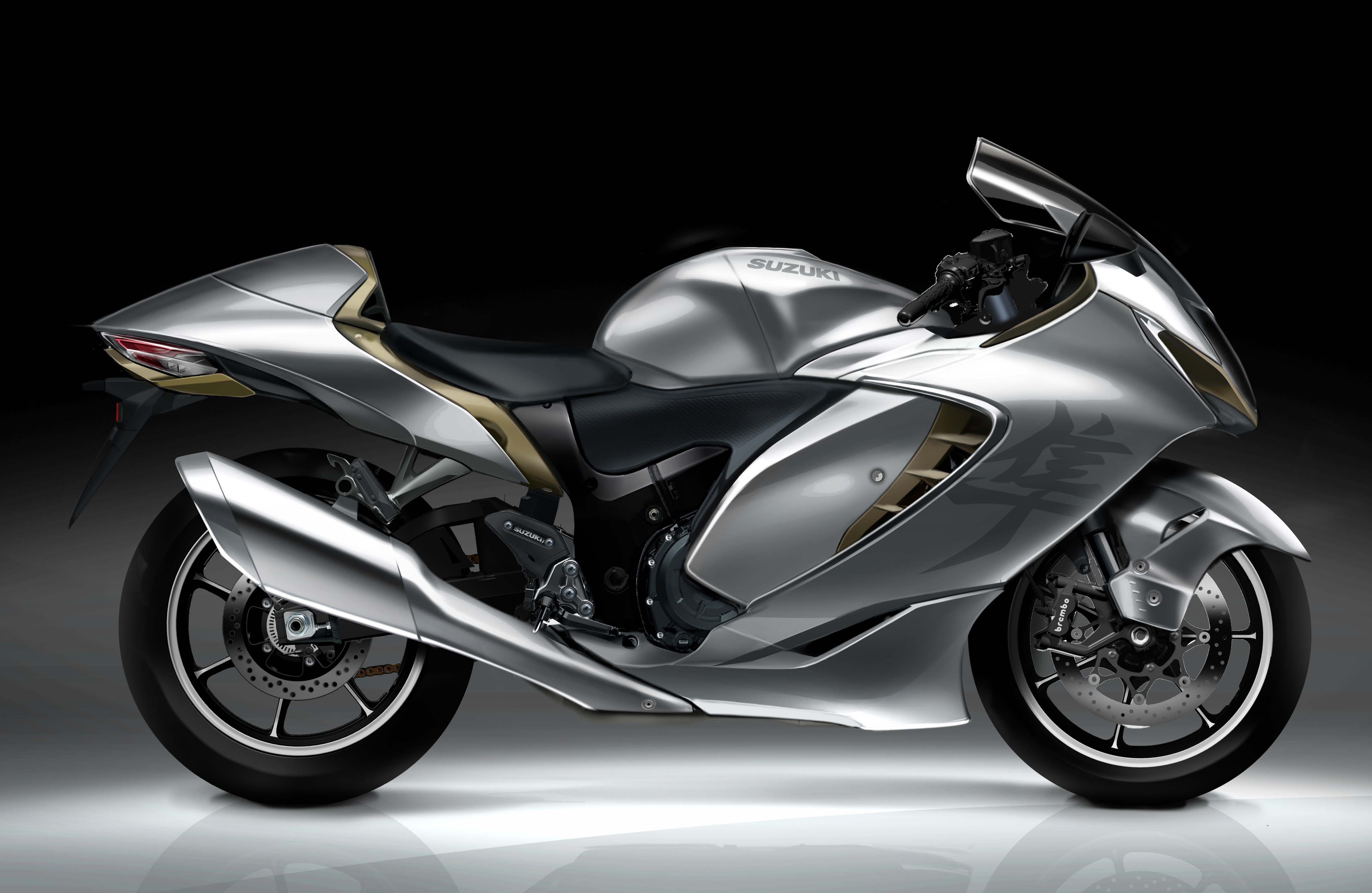 Amotopart Suzuki Hayabusa GSX1300R 2021-2023 Kit de carénage carrosser
